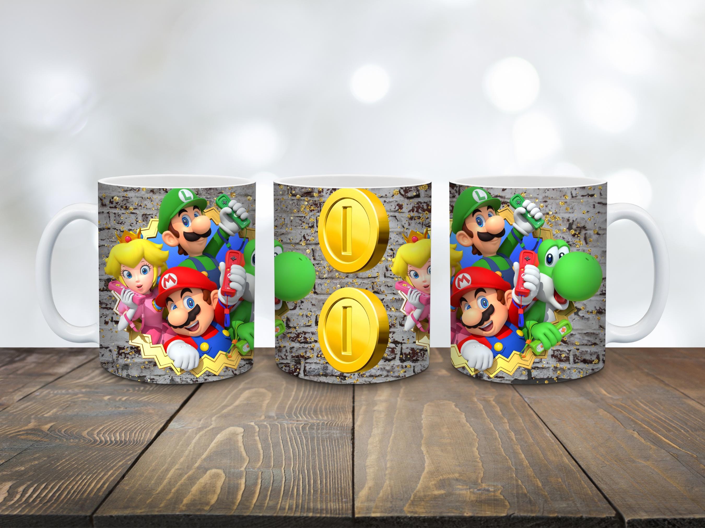 Super Mario Sublimation Mug Pack , Ideal for Personalized Mugs Digital ...