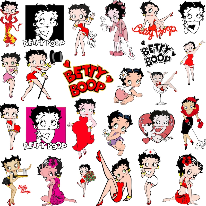 Betty Boop Vector Files - Etsy