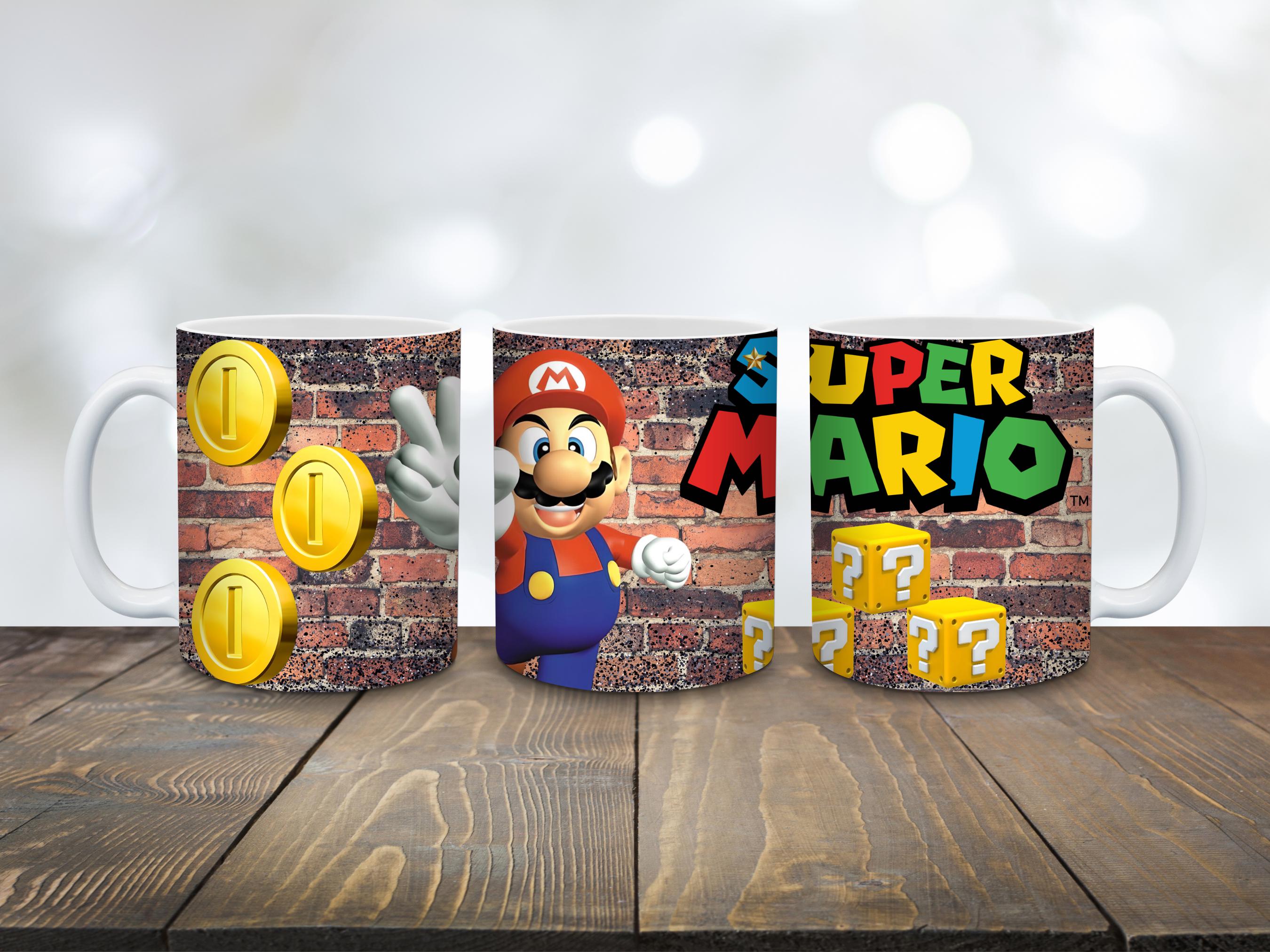 Super Mario Sublimation Mug Pack , Ideal for Personalized Mugs Digital ...