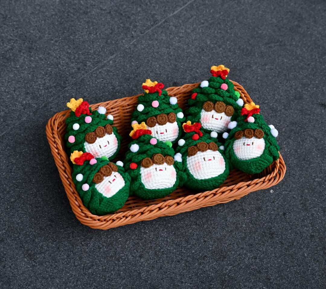 Crochet Christmas Tree Mochi - Christmas Charm, Xmas Gift - Etsy