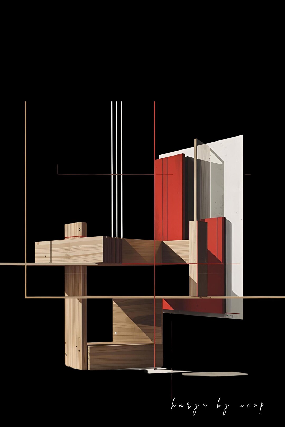 De-constructivism Architecture Conceptual Art Print (digital Download ...