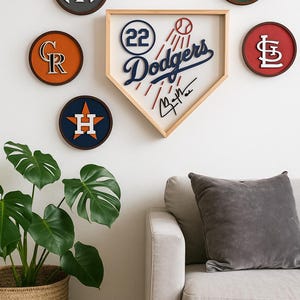 Kershaw Dodgers 3D Baseball Art, Hand-painted Limited Edition - Etsy