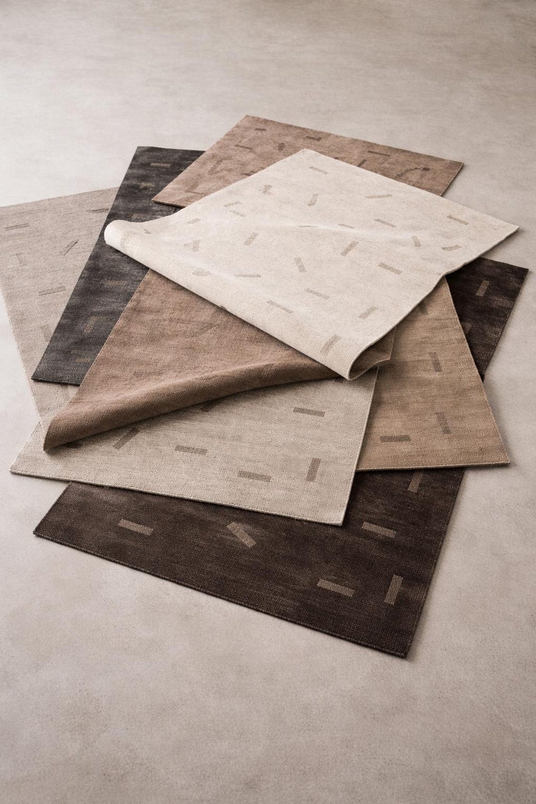 Hand Tufted Wool & Tencel Rug – Modern Minimal Neutral Area Rug ...