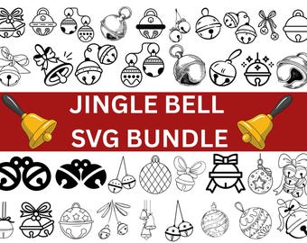 Jingle Bells SVG Bundle, Christmas Ornament Cut Files (digital Download ...
