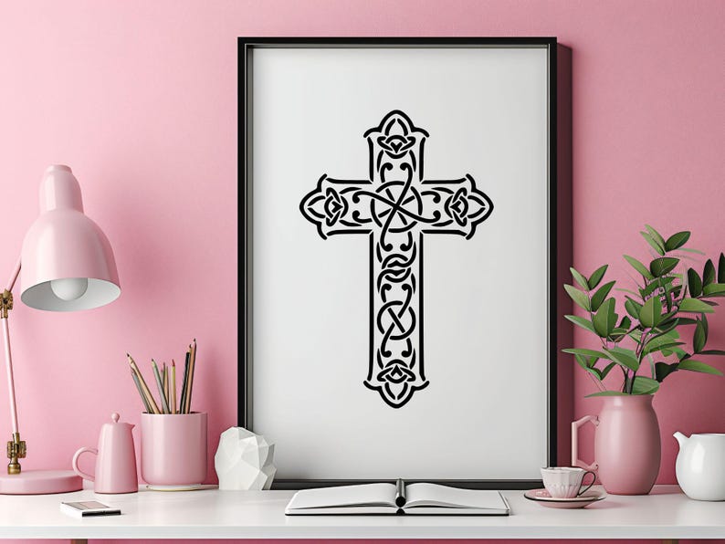 Christian Cross SVG Bundle: Faith, Jesus, Religious Designs (digital ...