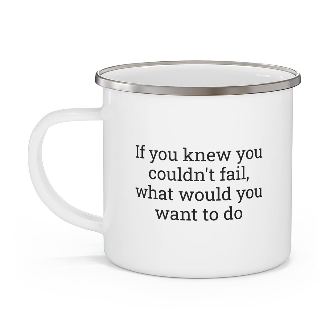 If You Knew You Couldn’t Fail Mug – Stoic Motivational Coffee Cup for ...