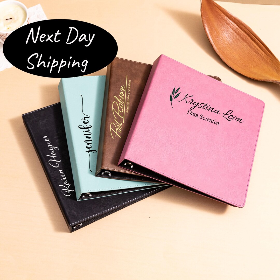 Airbnb Welcome Binder, 3-ring Leather Binder, Custom Engraved Binder ...