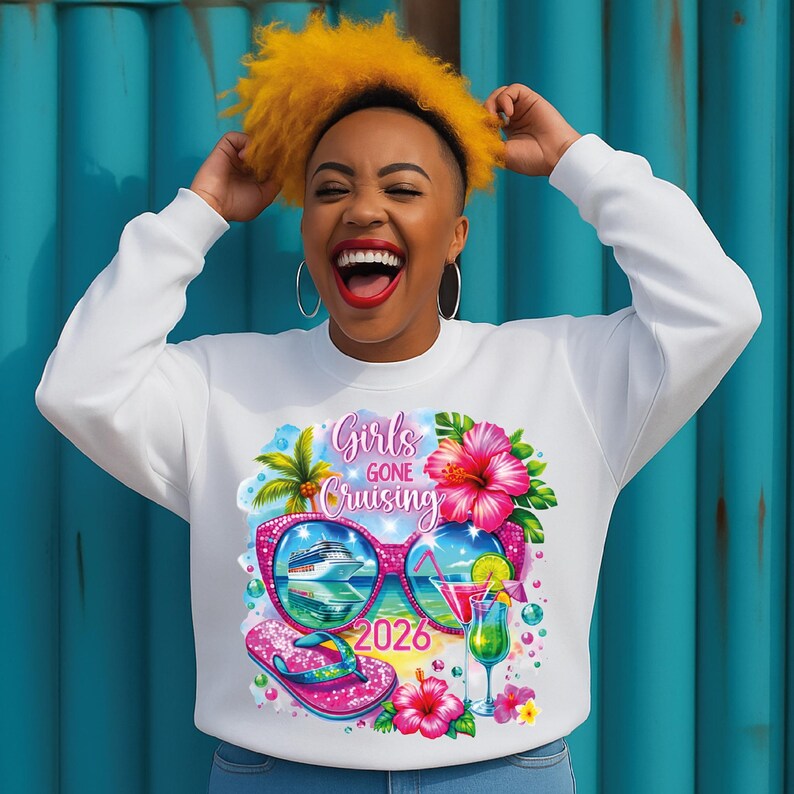 Girls Gone Cruising 2026 DTF Transfer, Group Vacation Heat Press ...