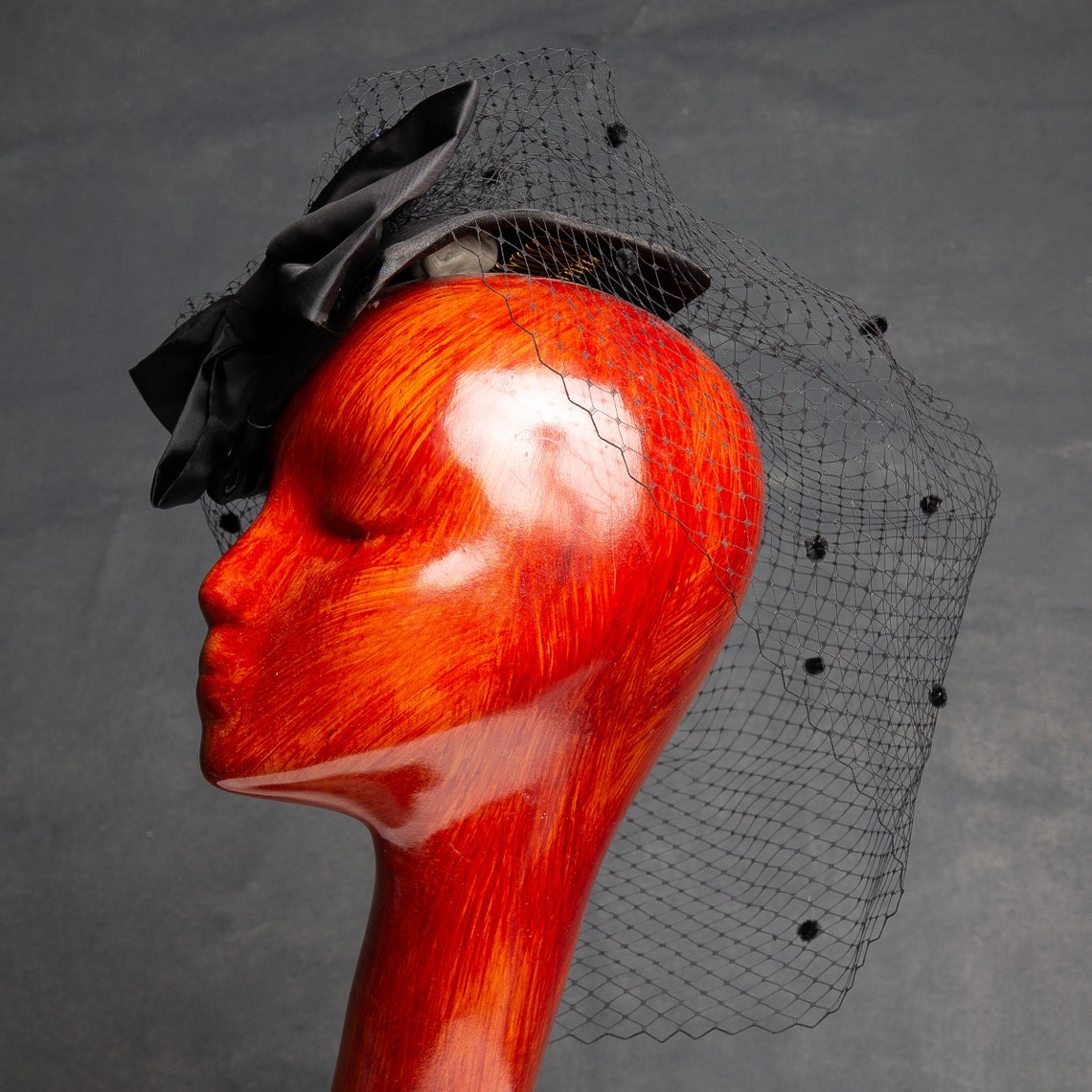 The Naomi Hat, Black Hat, Black Fascinator, Silk Fascinator, Black ...