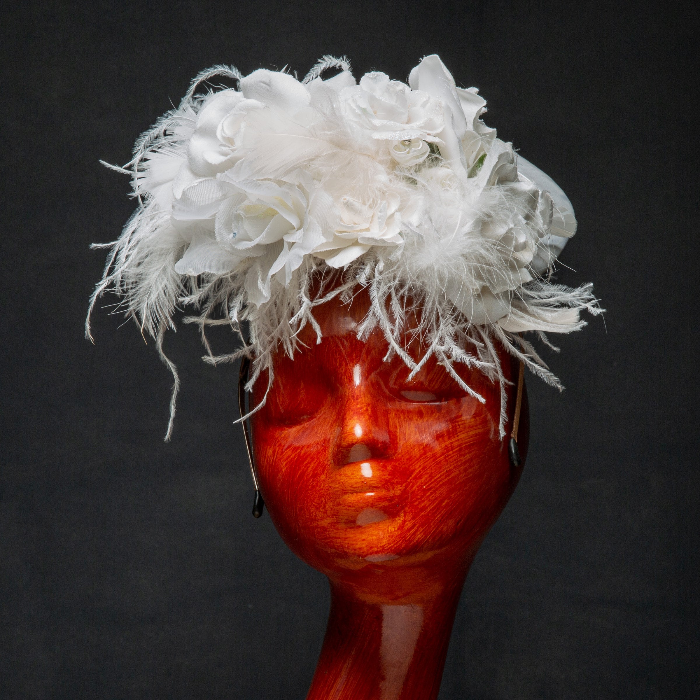 Alexis Bridal Percher White Percher White Feather Hat - Etsy