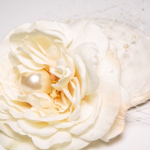 The Gayle Hat, Bridal Fascinator, Ivory Fascinator, Wedding Fascinator ...