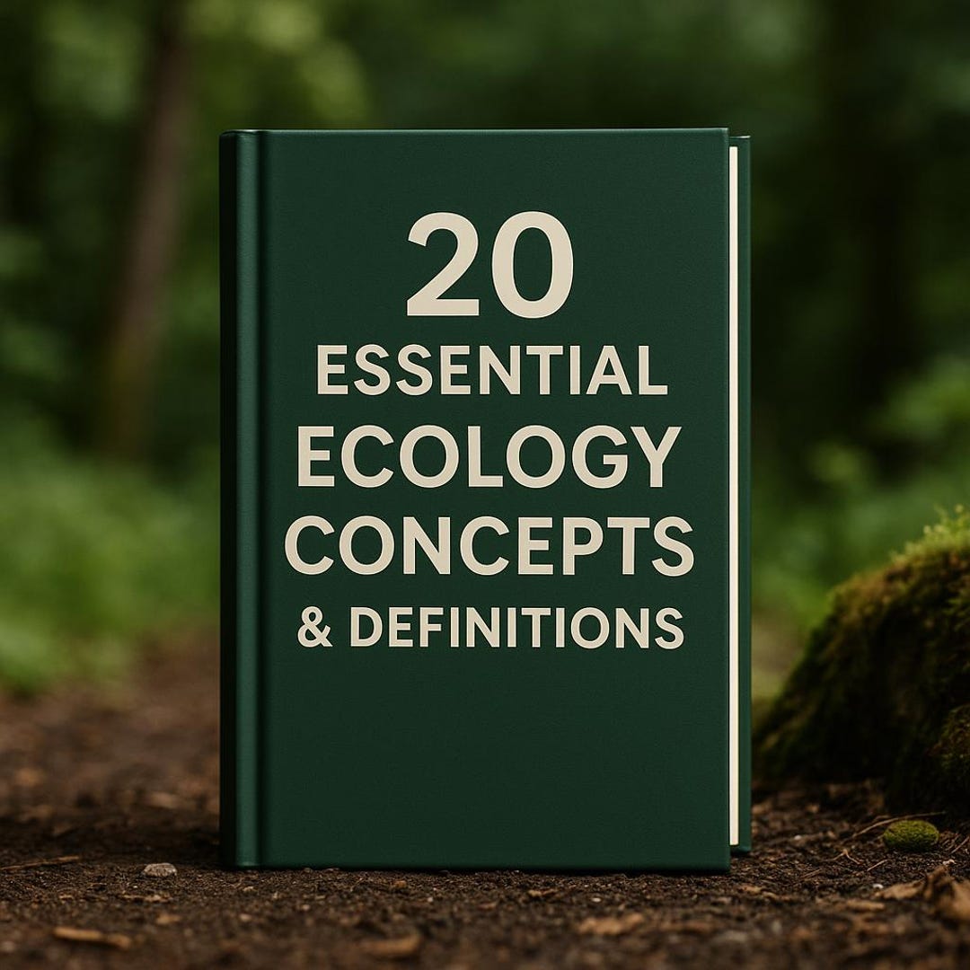 20 Essential Ecology Concepts & Definitions - Printapble - One-page ...