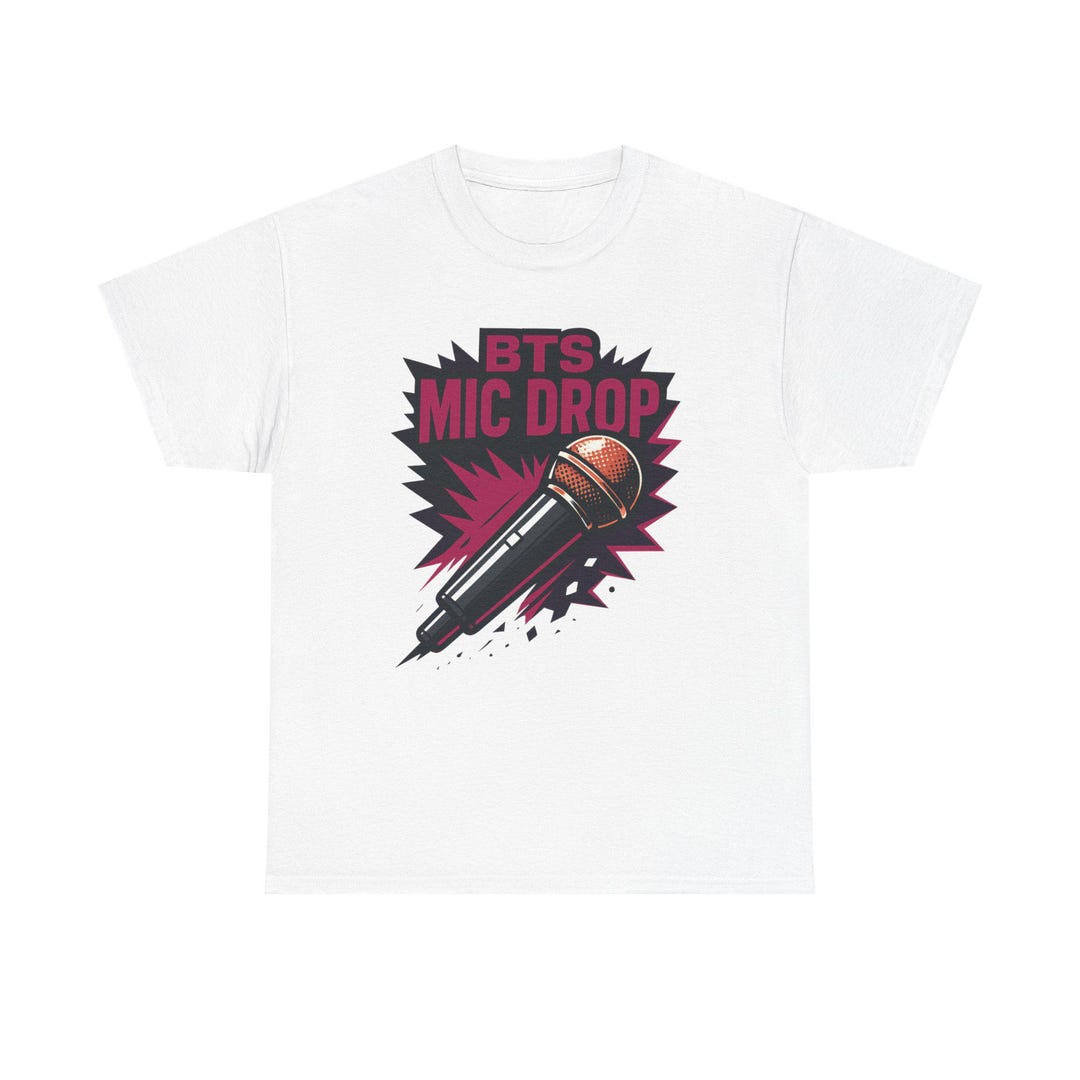 Mic Drop Graphic Tee BTS Inspired Kpop Merch - Etsy