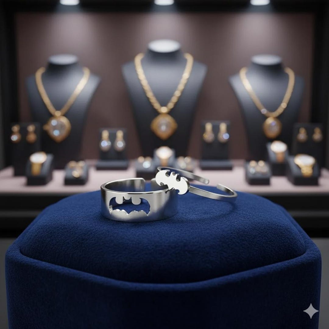 Matching Couple Rings for Him & Her Stainless Steel Symbol Rings ...