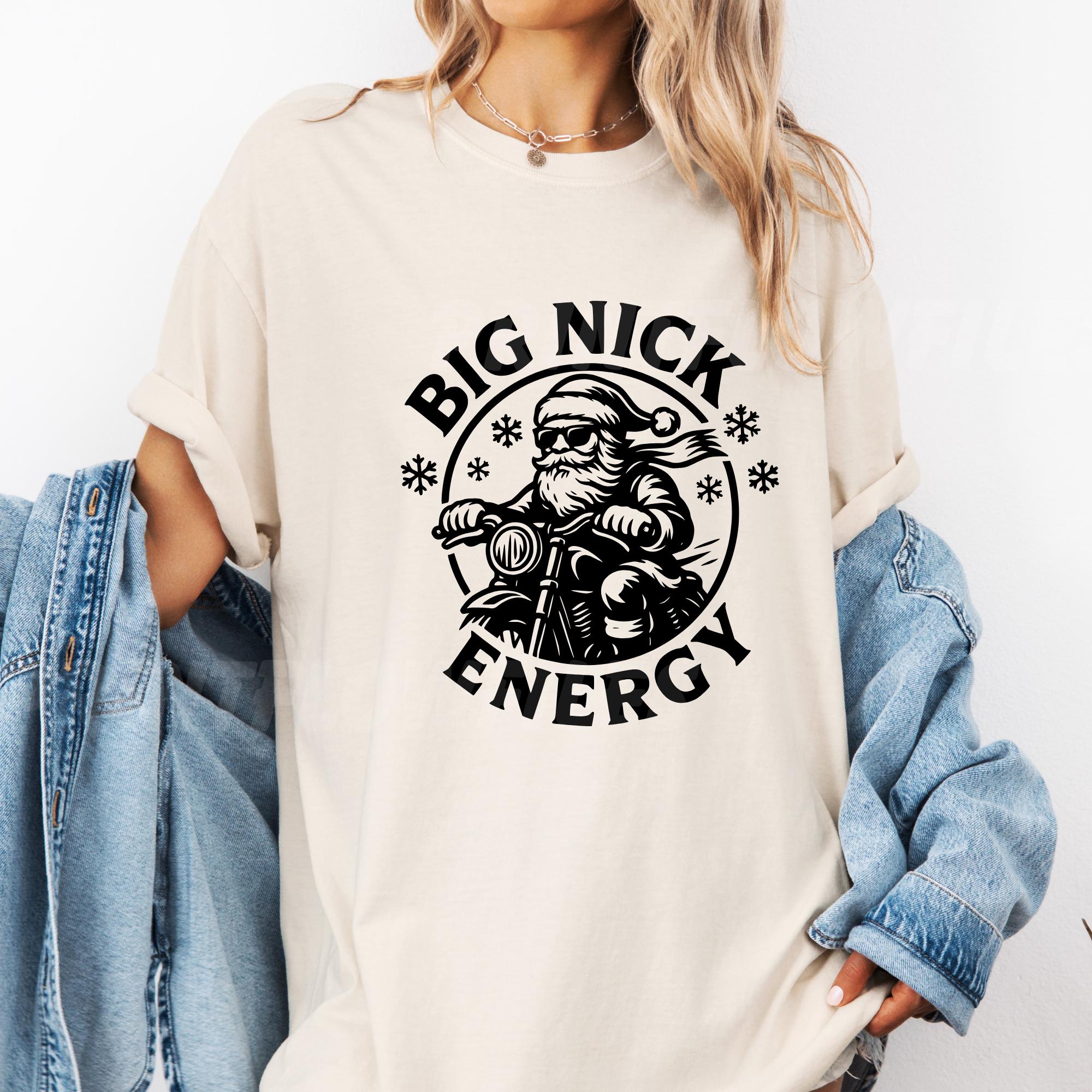 Big Nick Energy Bundle SVG PNG, Funny Santa Svg, Funny Santa Tshirt ...