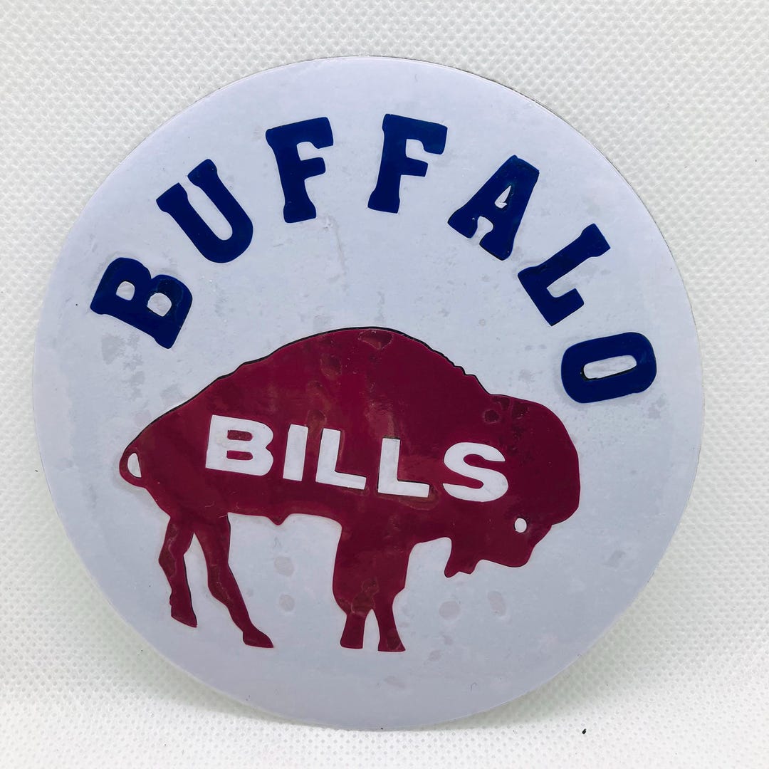 Buffalo Bills 70s Logo Vintage Look Handmade 4” Car Kitchen Magnet Josh ...