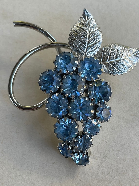 vintage grapes design brooch - Gem