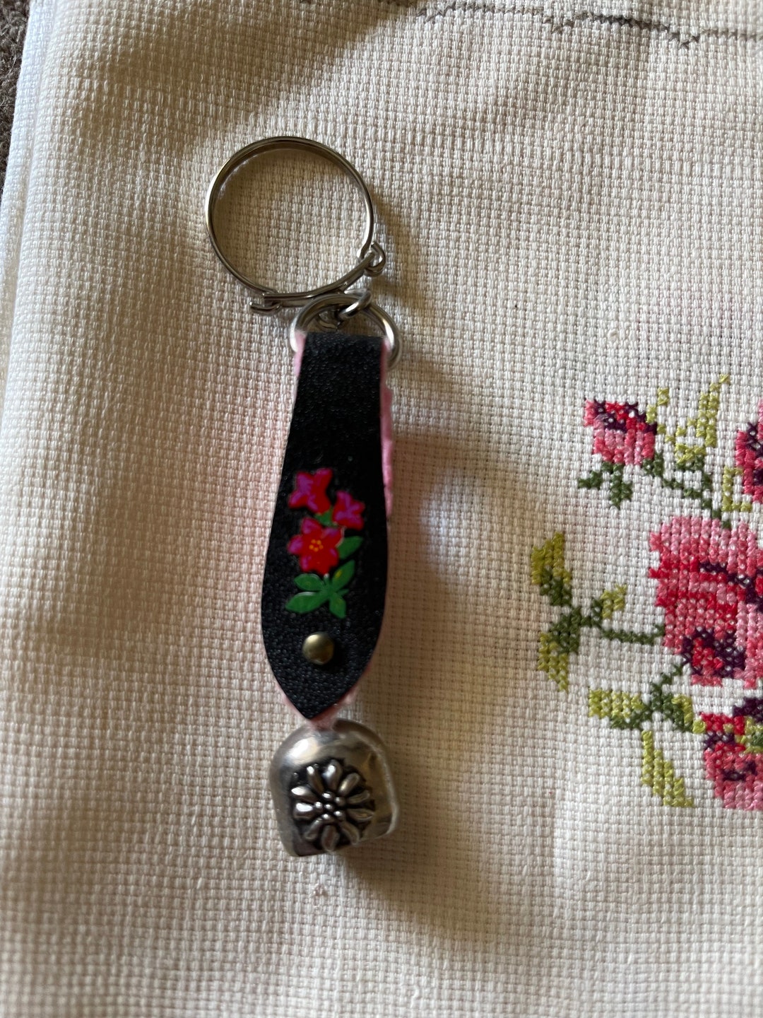 Vintage Swiss Bell Key Chain - Etsy