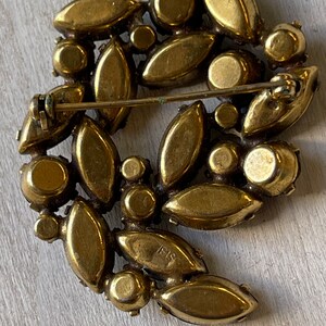 Vintage Weiss Rhinestone Brooch - Etsy