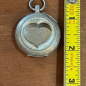 Antique Sterling Heart Shape Watch Case - Etsy