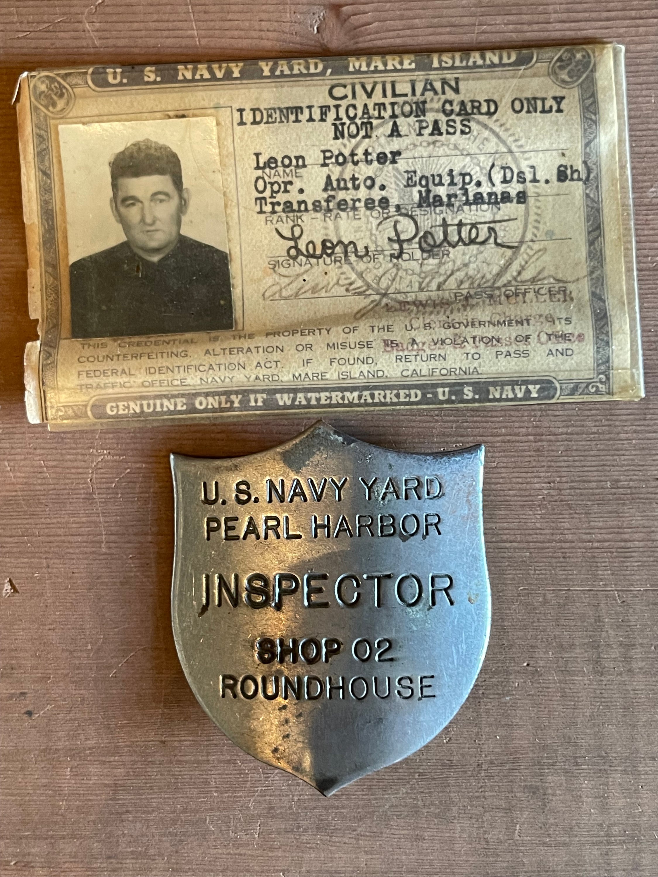 Us Navy Identification Card