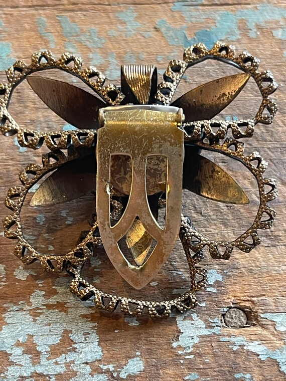 Antique dress clip - Gem