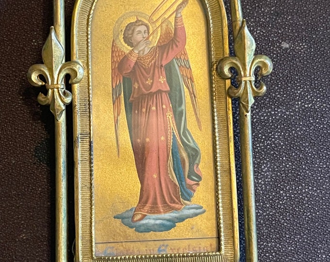 Antique French Angel Shrine - Etsy