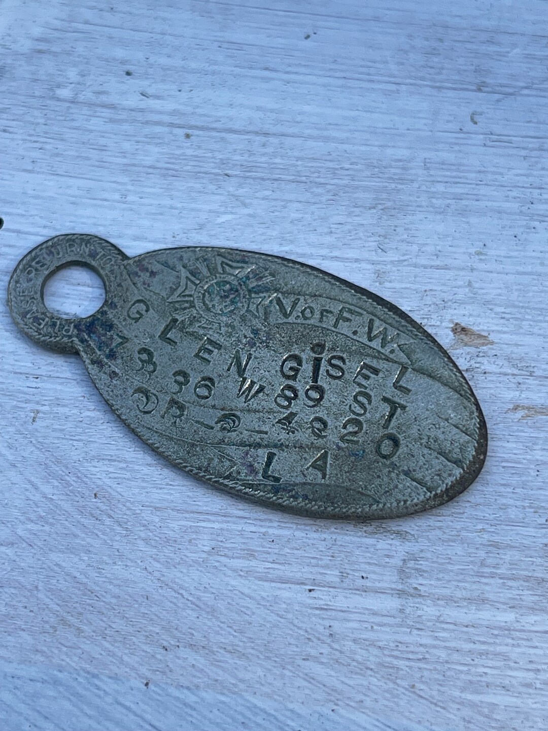 Vintage ID Fob - Etsy