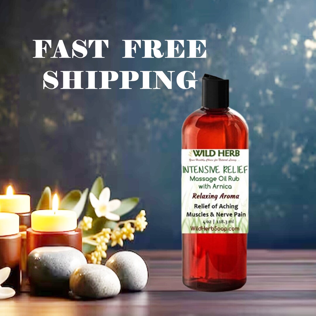 Intensive Massage Oil Rub All Natural, Organic Maximum Strength With ...