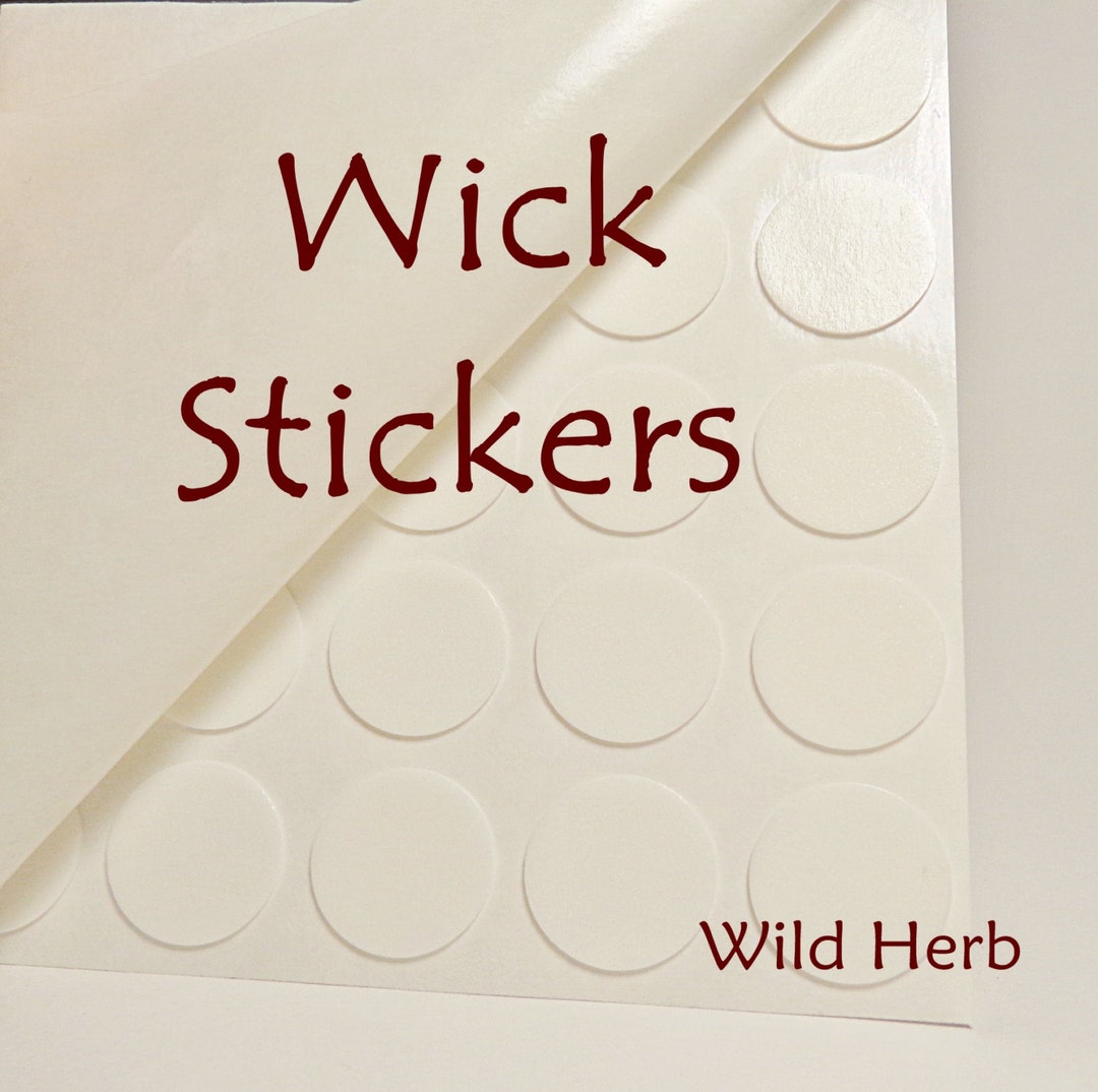 Candle Wick Stickers 30 Glue Stickems keep Wick in Place With Wick ...