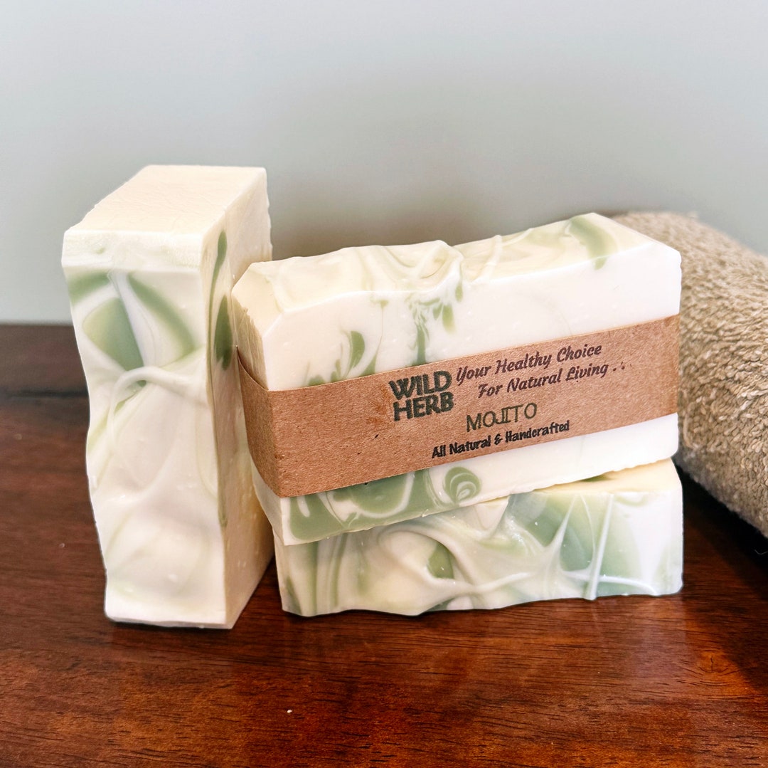 Mojito Soap Bar | Natural Organic, Lime Spearmint Aroma - Etsy