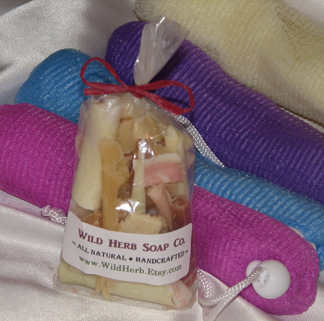 SET OF 2: Sack of Soap Pieces by Wild Herb Soap Co. Use With - Etsy