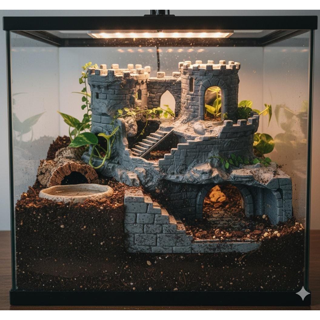 Crumbling Castle Hide and Climb - Underground Viewing Dungeon - Etsy