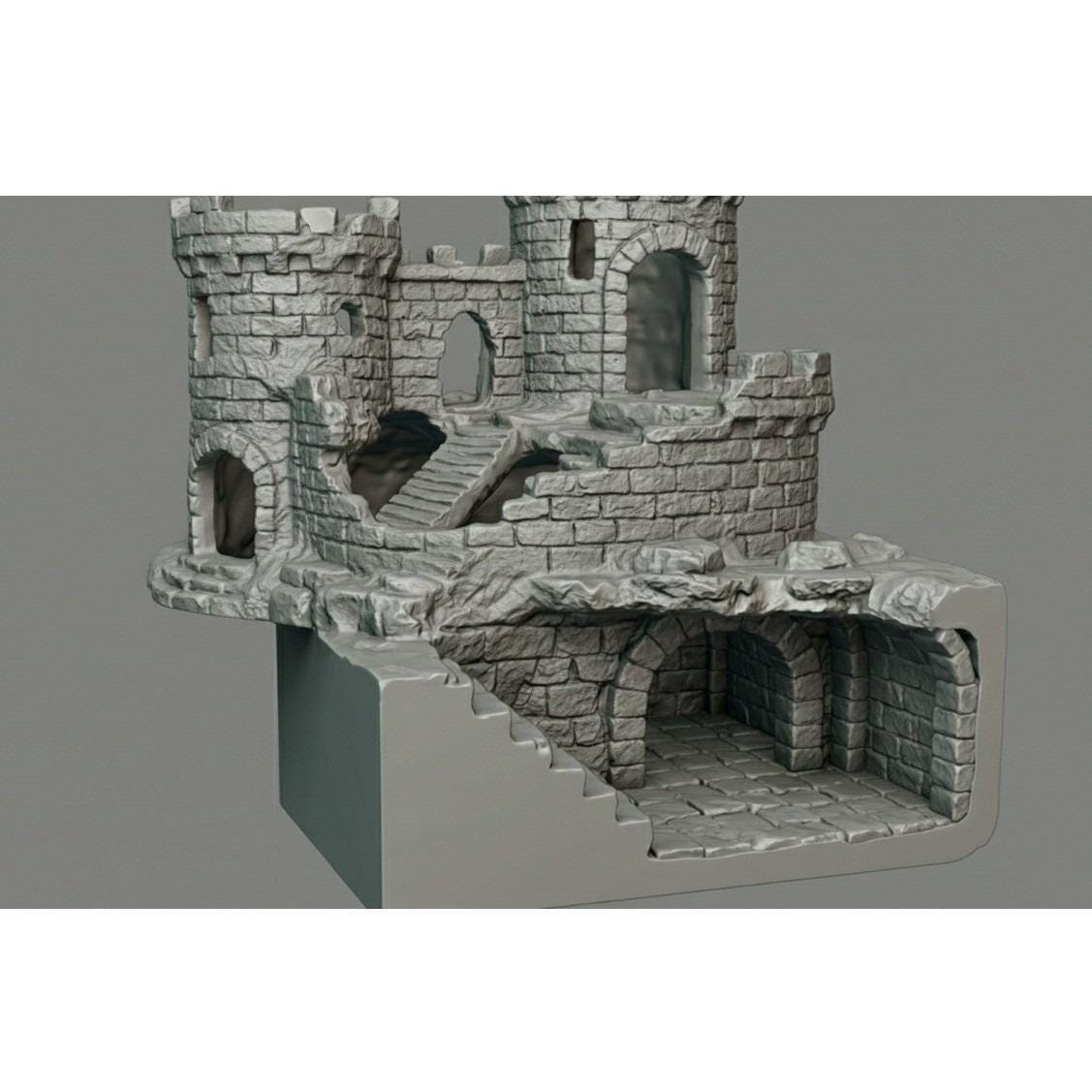 Crumbling Castle Hide and Climb - Underground Viewing Dungeon - Etsy