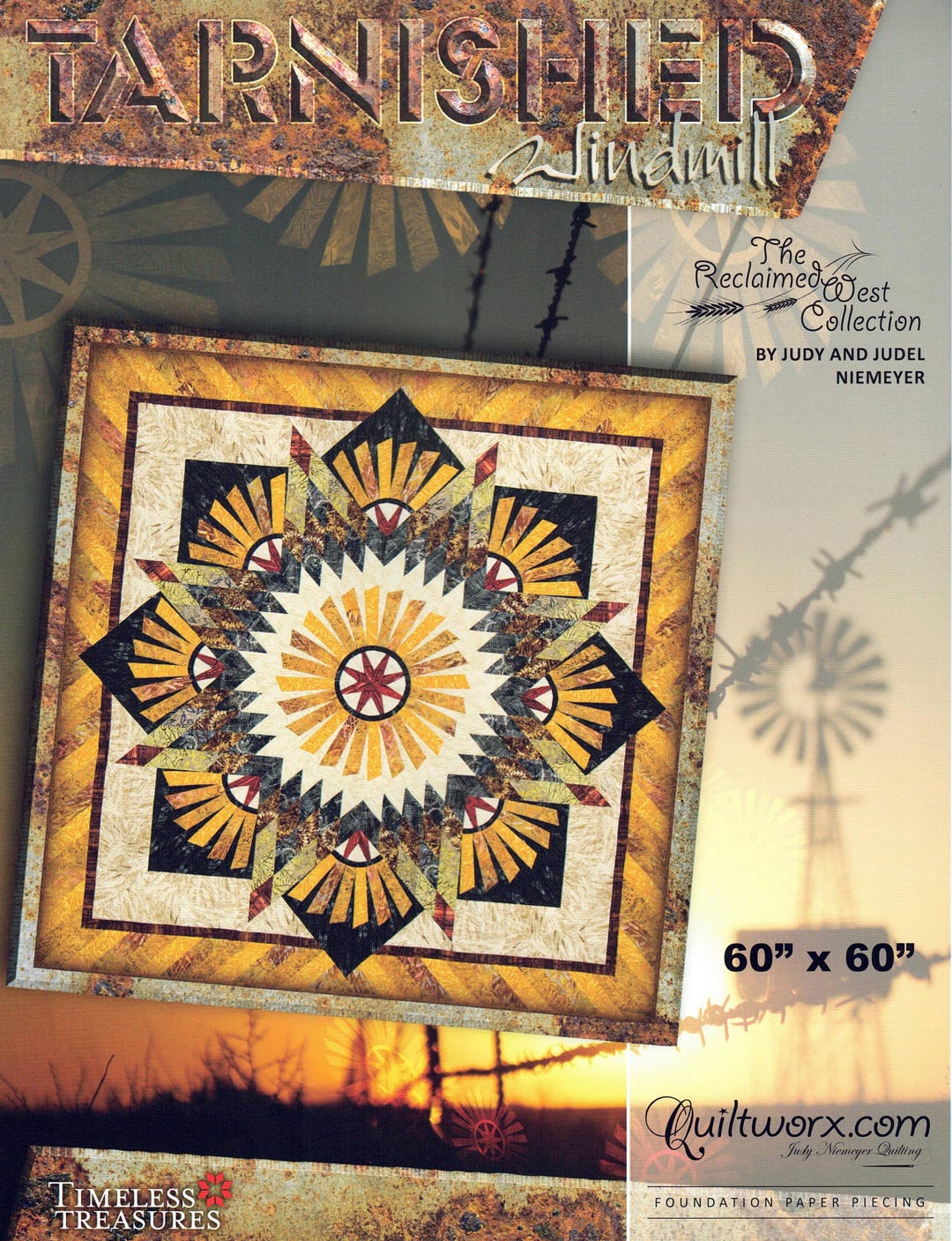 TARNISHED WINDMILL Quilt Pattern by Quiltworx - Judy Niemeyer - Etsy