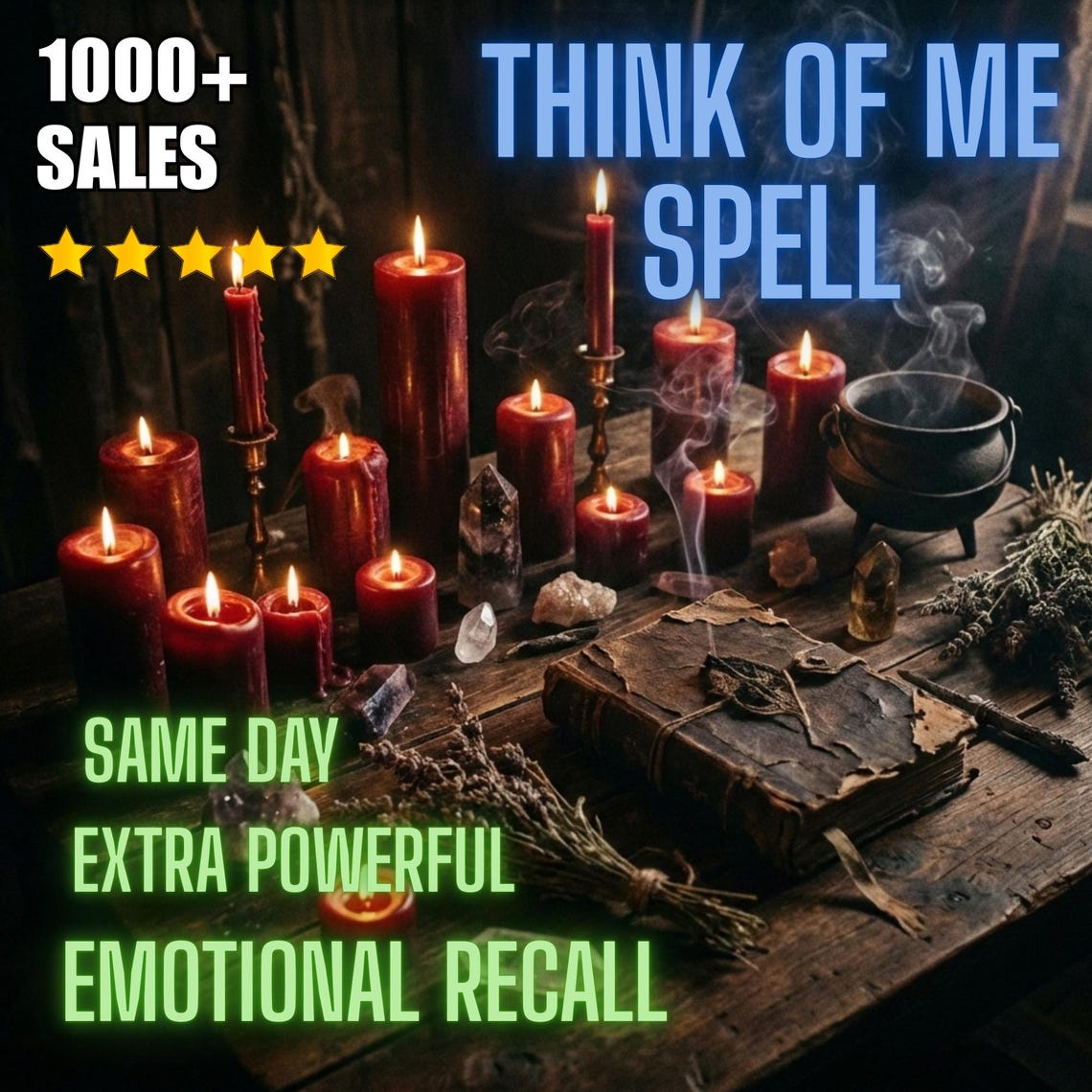 Think of Me Spell, Telepathic Attraction Ritual, Stay on Their Mind ...