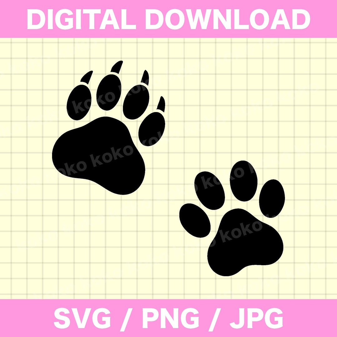 Bear Paw, Dog Paw SVG Files for Cricut | Digital Download | DIY Craft ...