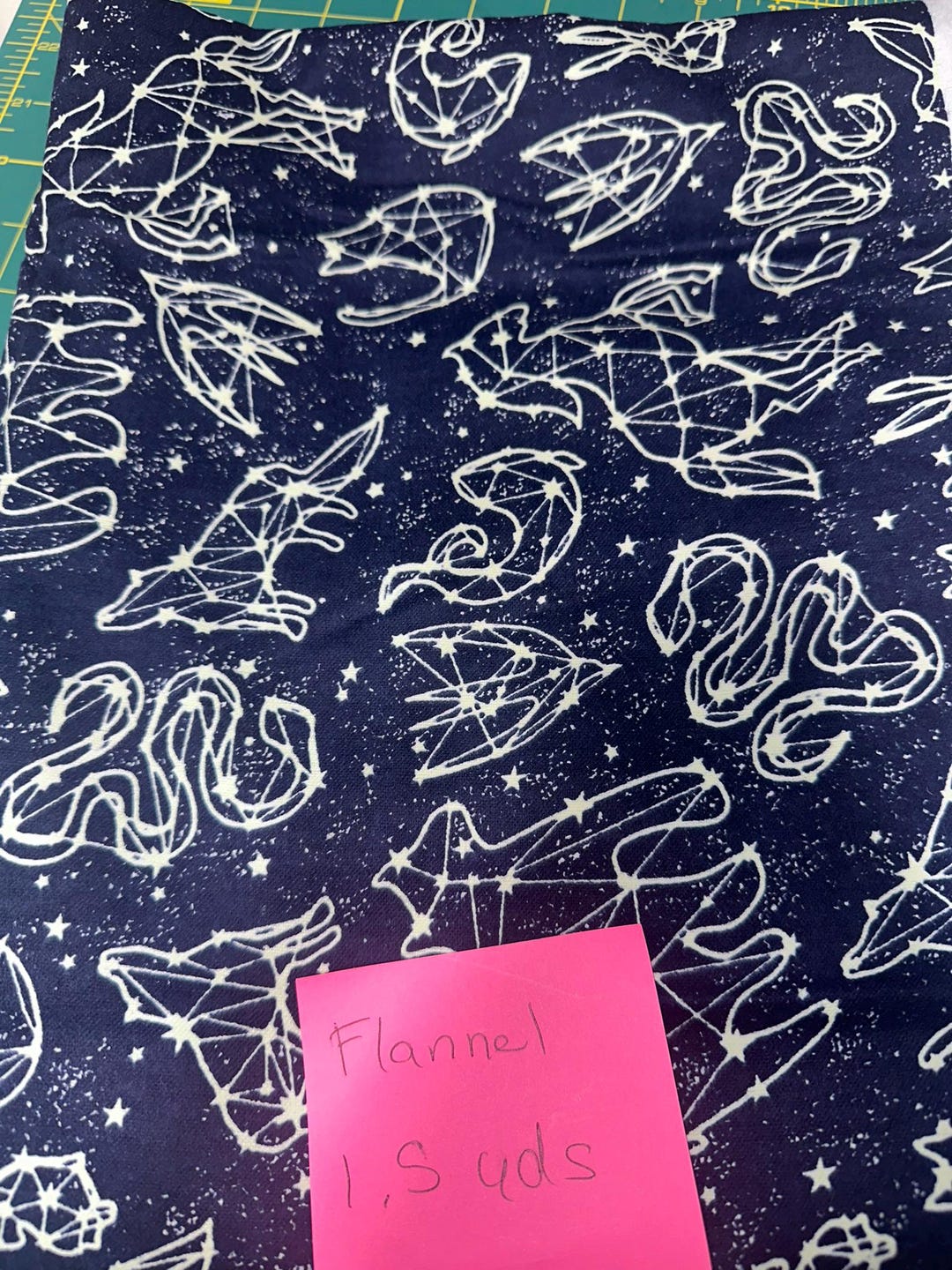 Animal Constellations Flannel Cotton Fabric - Etsy