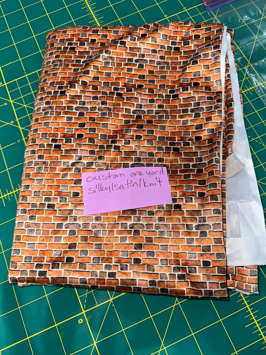 Bricks Silky Satin Knit Material - Etsy