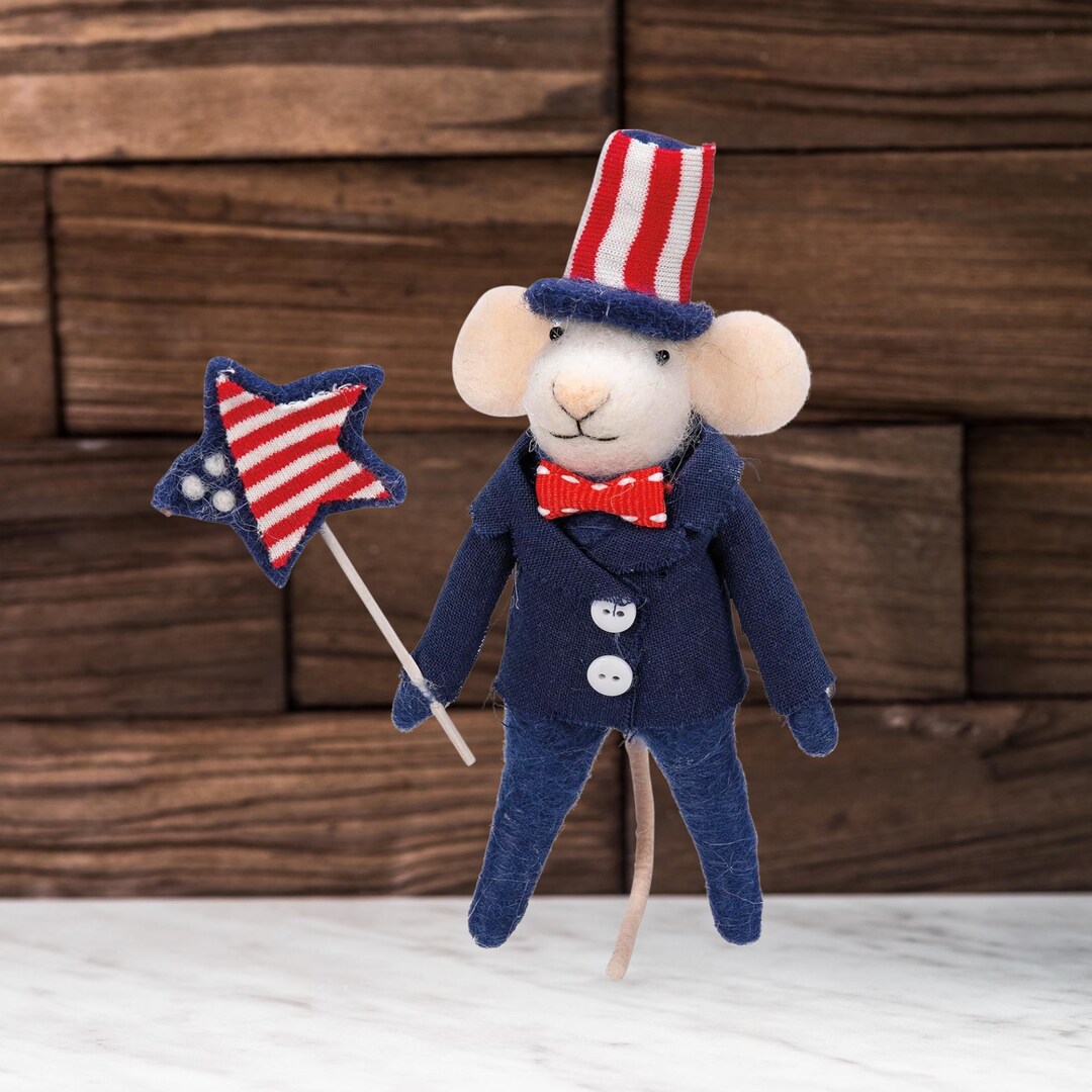 Uncle Sam, Felt Animals, Wool Felt, Ornaments, Felt Decorations - Etsy