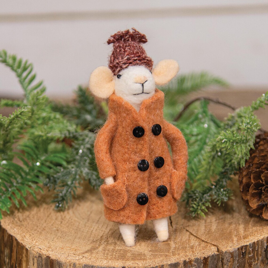 Felt Animal, Felt Mouse, Felt Mouse Ornament, Felt Ornament, Felt ...