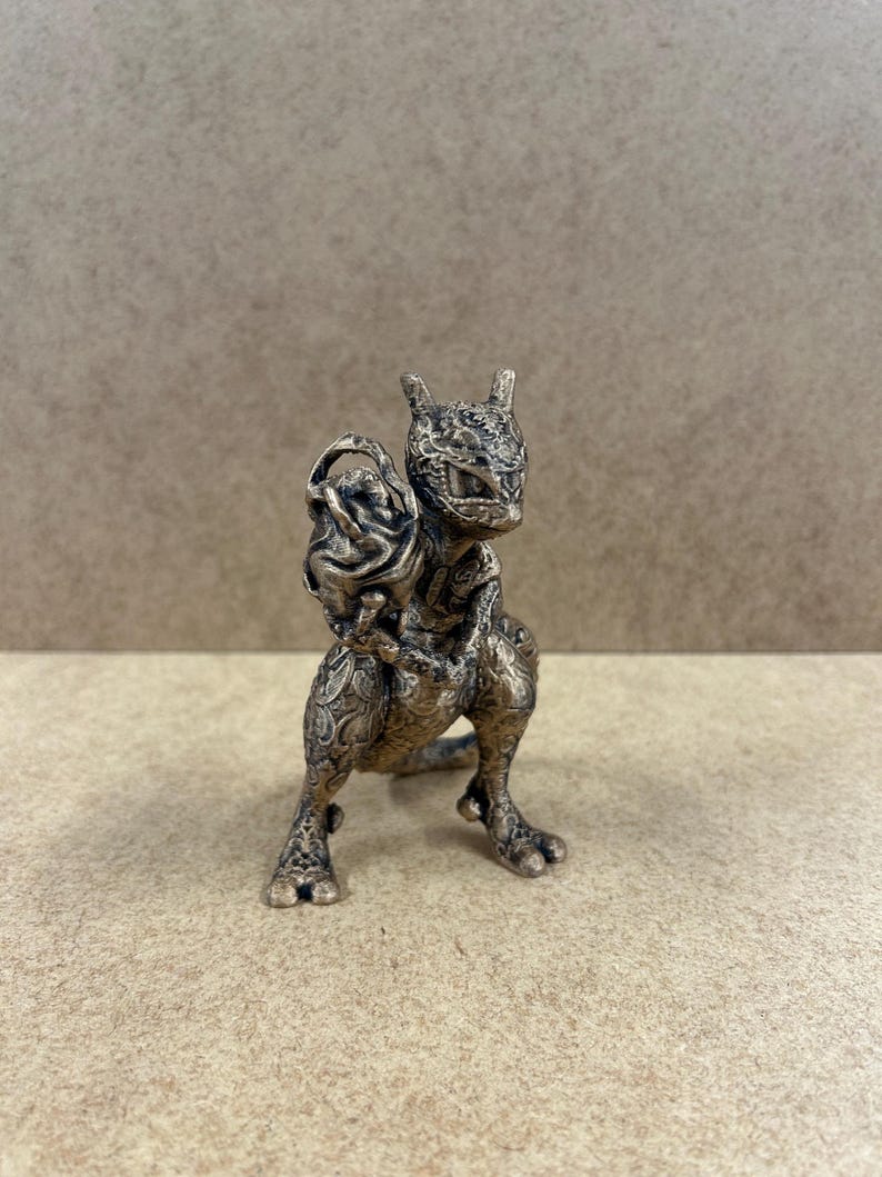 Mewtwo - Pokemon - 3D Printed - Model - 3D Print - Miniature - Figurine ...