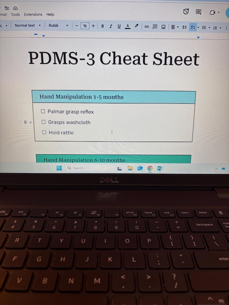 PDMS-3 Cheat Sheet - Etsy