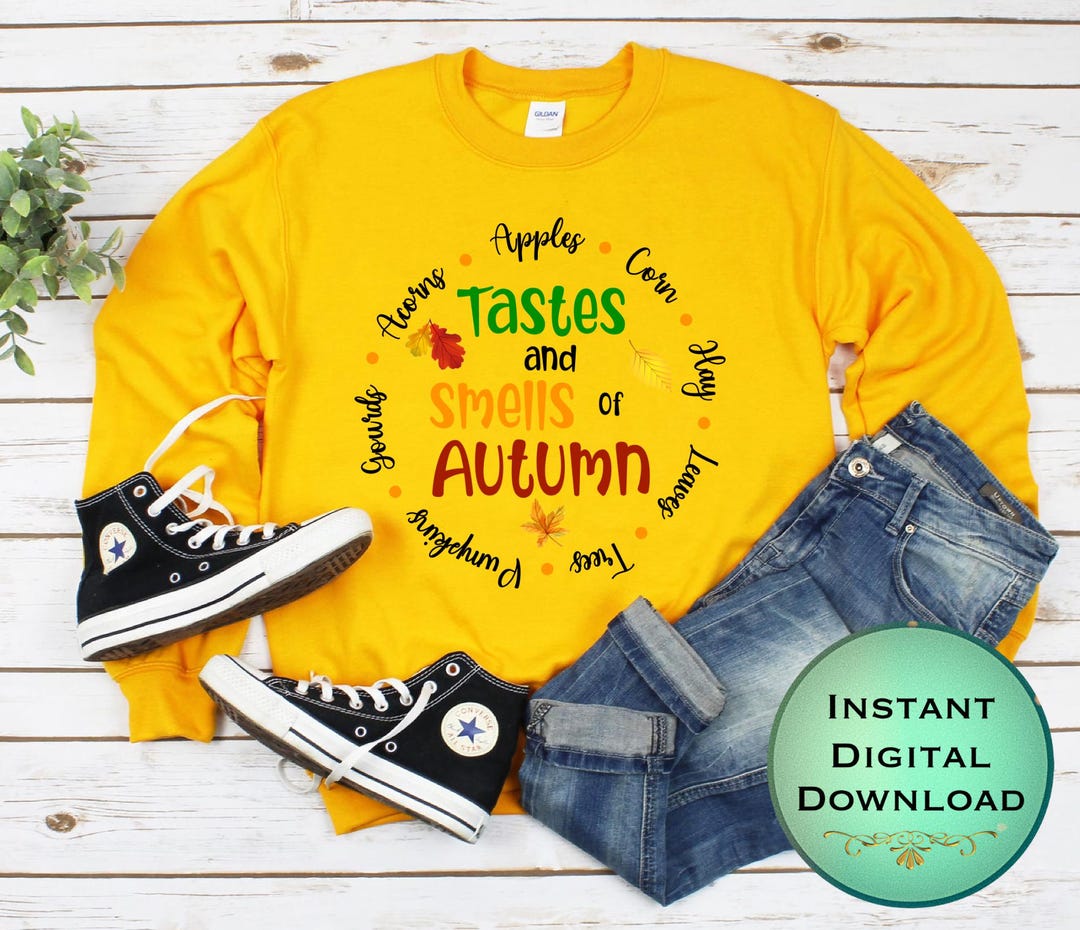 Smells and Tastes of Autumn PNG File: Fall Sublimation Design (digital ...