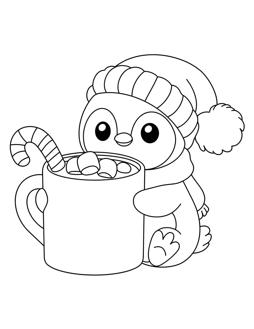 Christmas Coloring Pages for Kids – Santa, Penguins, Reindeer & More ...