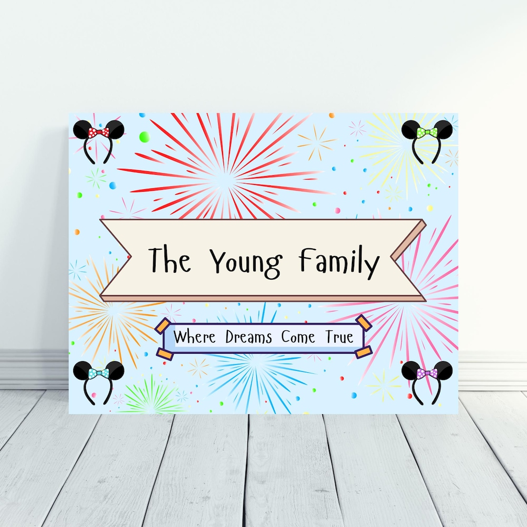 Custom Disney Stroller Sign – 8.5x11 Printable | Editable Canva ...