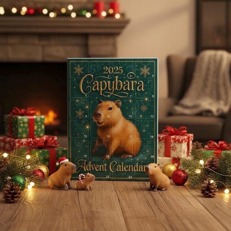 Capybara Advent Calendar - Etsy