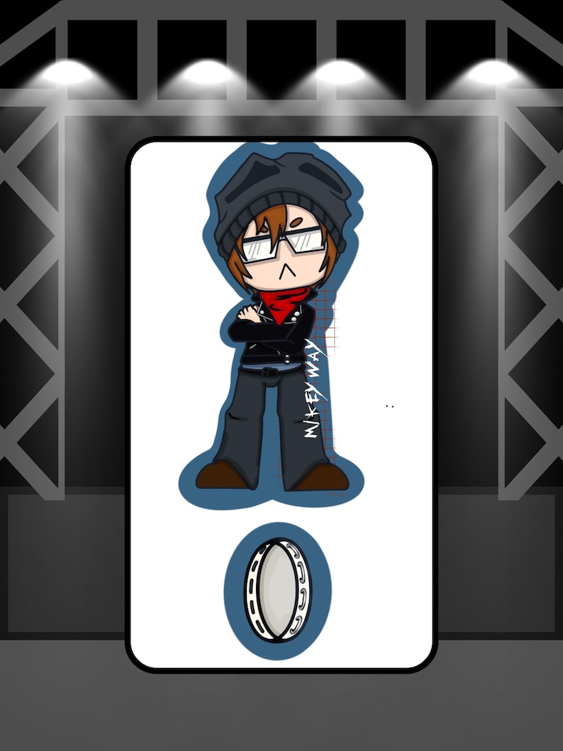 Mikey Way Revenge Era Acrylic Stacked Keychain - Etsy