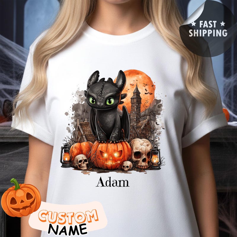 Dragon Halloween Tshirt - Etsy UK