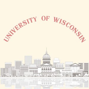 WISCO - Uw-madison Campus Posters - Skyline - Etsy